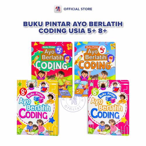Jual Buku Coding Anak / Buku Pintar Ayo Berlatih CODING Usia 5+ Dan 8 ...