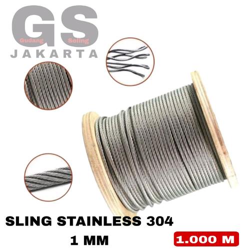 Jual seling stainless steel 1mm / kawat sling stainless steel 1mm - Jakarta Barat - Gudang ...