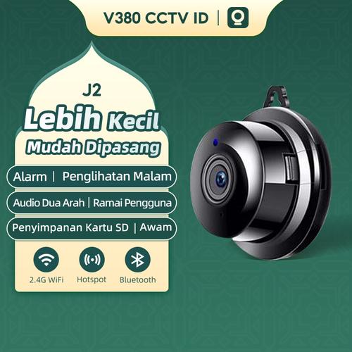 Promo COD V380 J2 plug in CCTV kecil Kamera pengawas murah Pemantau malam Smart IP Cam indoor ...