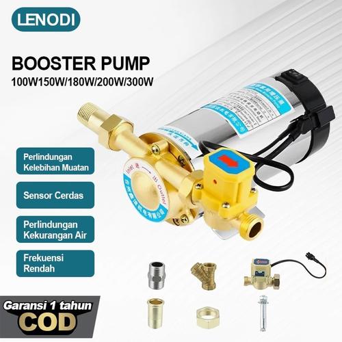 Promo Lenodi Pompa Booster Tekanan Air 300w Mesin Pompa Air Otomatis/100w Pompa Booster Baja ...