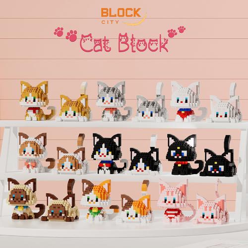 Promo BLOCK CITY - Mard Cat Block Puzzle Brick Balok susun kucing - CAT ...