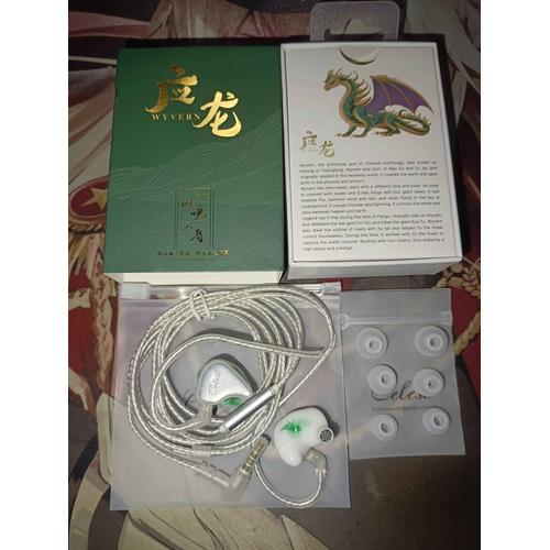 Jual IEM Kinera Celest Wyvern White With Mic IEM 10mm LCP Dynamic ...