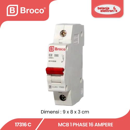 Jual BROCO MCB 1 PHASE 16 AMPERE - Jakarta Barat - Belanja Elektronik ...