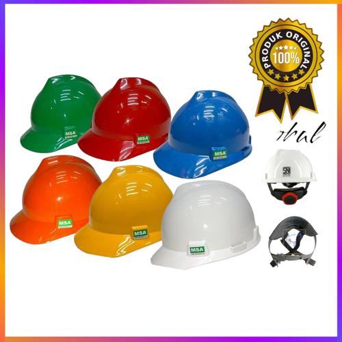 Jual Helm Proyek MSA lokal SNI V-grad/ safety Helmet MSA Inner Biasa ...
