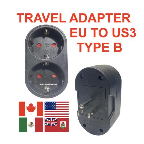 Jual Colokan steker adapter Konverter EU to US 16A 250V 3500W untuk ...