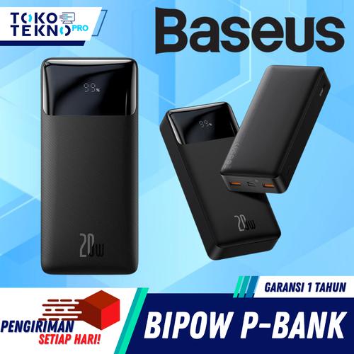 Promo Baseus Bipow Power bank Fast Charging Quick Charge 3.0 Type C PD iP 20000mAh 20W - 20,000 ...