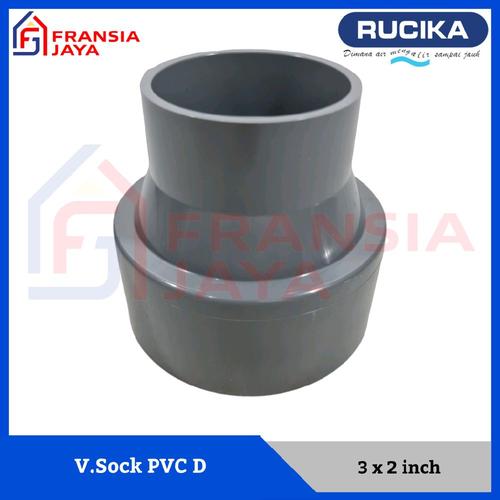 Jual Rucika V.Sock PVC D 3 x 2 inch Sambungan Fitting Pipa Air Pralon ...