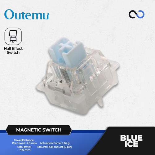 Jual Outemu Blue Ice Hall Effect Gaming Keyboard Magnetic Switch ...