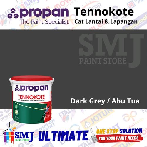 Jual Cat Lapangan Basket Tennis PROPAN TENNOKOTE Abu Tua DARK GREY 25kg ...