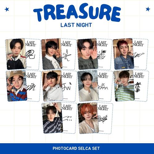 Promo PHOTOCARD TREASURE SELCA LAST NIGHT 2SISI (ISI 5 PCS + LAMINASI 2 ...