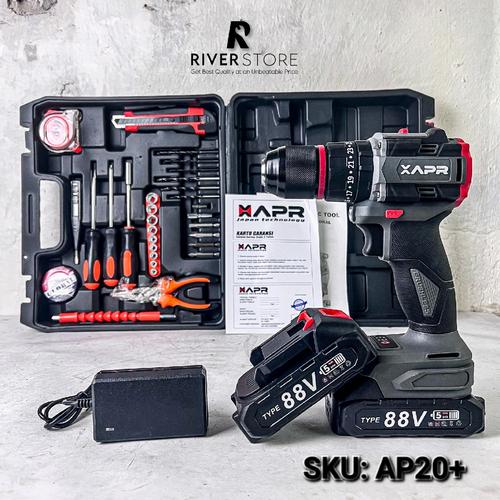 Promo APR Raja Bor Cordless 13MM Type AP20+ Gen 4 Brushless 88V Mesin ...