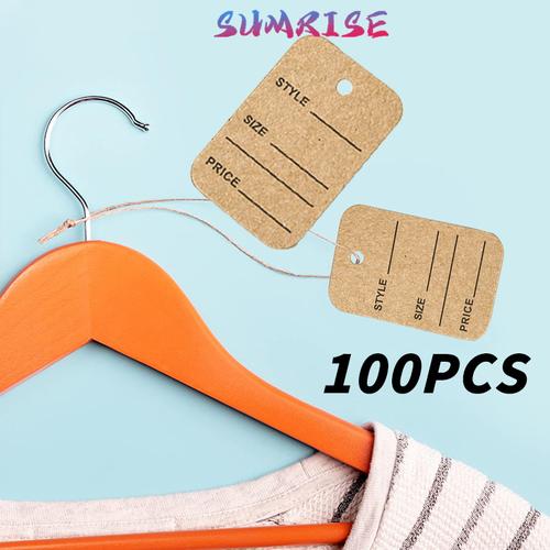 Promo 100pcs Hang Tag Kraft + 20m Free Tali Hangtag Baju Label Harga ...