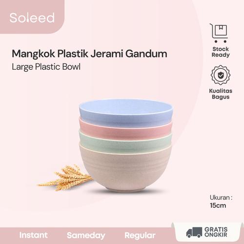 Promo Mangkok Plastik Jerami Gandum 15Cm Wheat Straw Bowl - Jakarta ...
