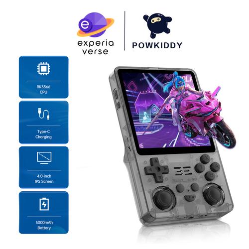 Promo Powkiddy RGB20SX Handheld Portable Game Console Retro Video Game Classic - Black T, 16GB ...