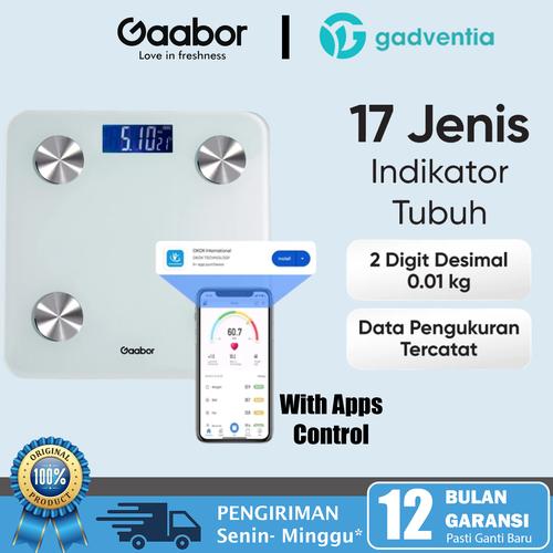 Promo Gaabor Smart Digital Fat Scale Layar LED Timbangan Berat Badan ...