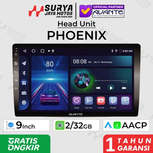 Jual Avante Phoenix 9” inch 2/32 AD-9910 Head Unit Mobil IPS Android 12 ...