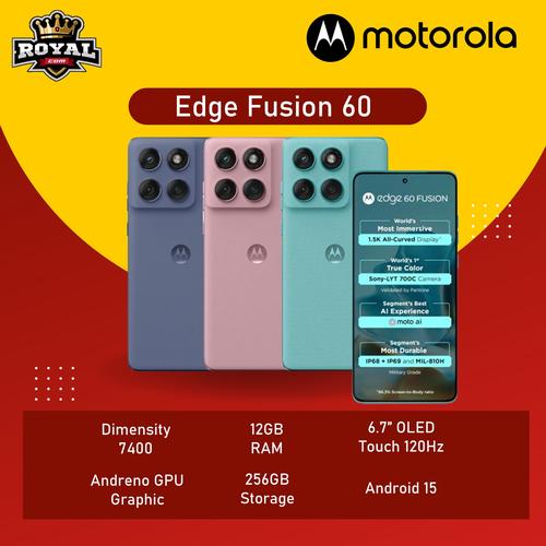 Promo Motorola EDGE 60 FUSION 5G 12GB 256GB Prosesor MTK Dimensity 7400 ...