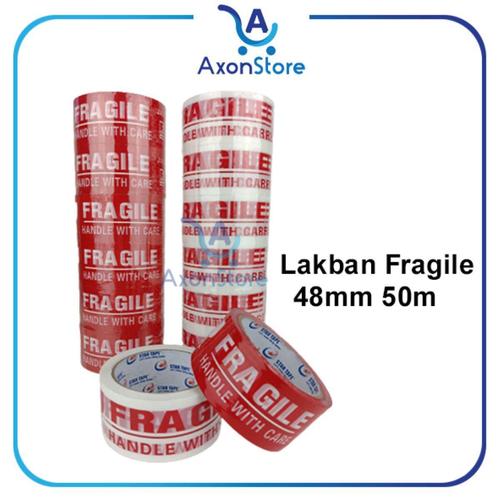 Jual Lakban FRAGILE STAR TAPE 45mm 50m Isolasi Tebal Selotip Murah ...