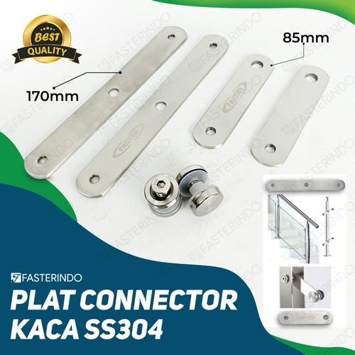 Jual Plat Connector Kaca SS304/Penjepit Kaca Sayap Railing/Plat Railing ...
