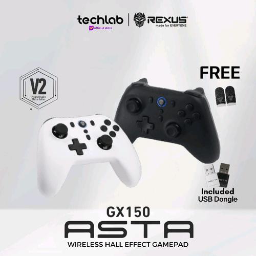 Promo Rexus Asta GX150 / GX-150 Gaming Joystick Controller With Hall Effect Dual Mode Wireless ...