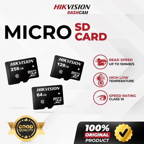 Promo HIKVISION Micro SD Card Class10 64GB/128GB/256GB 100Mb/s Kartu ...