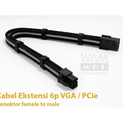 Jual Kabel Ekstensi PCIE GPU VGA 6p - 6 Pin Kabel Extension / Sambungan ...