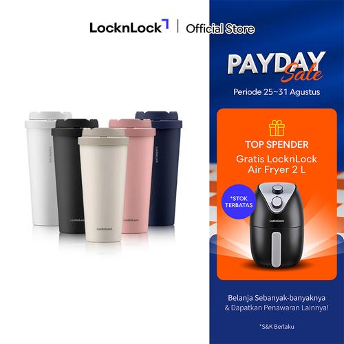Promo LocknLock One Touch Clip Tumbler 550ML - LHC3249 - Black - Kota ...