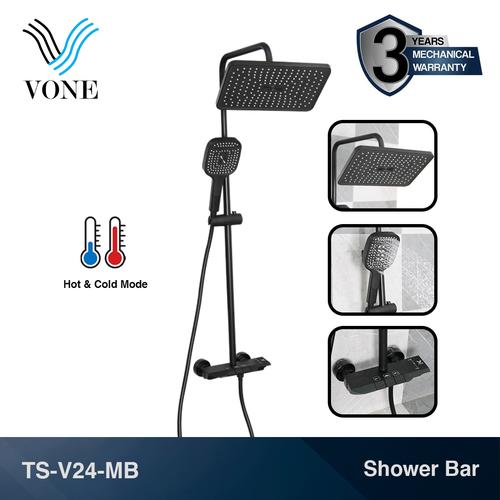 Promo VONE Shower Tiang Piano Rain Kamar Mandi Full Set Panas Dingin ...