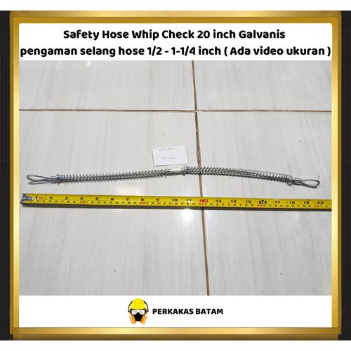 Jual Whip Check 20 inch Safety Hose Arrestor 1/2 inch - 1-1/4 inch ...