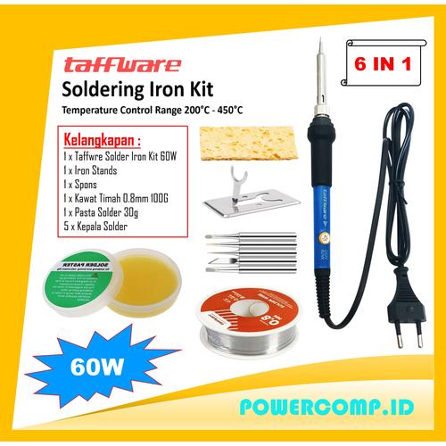 Jual Taffware Paket Komplit Solder Listrik Otomatis Soldering Iron Kit Electronics 6 in 1 ...