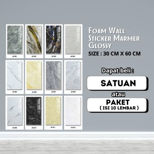 Promo Sticker Dinding Vinyl Motif Marble Glossy/Sticker Motif Marmer ...