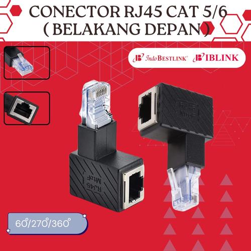 Jual RJ45 Male to Female Cat5 Cat6 Network LAN Extension Adapter ...