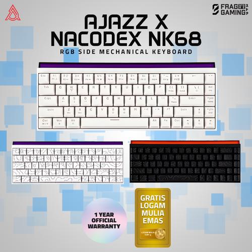 Jual Ajazz x Nacodex NK68 / NK-68 Wired Mechanical Keyboard Colorful ...