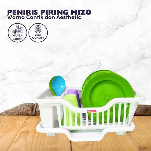 Promo (COD) Rak Piring Serbaguna Mizo - Wadah Penadah Air - Peniris ...