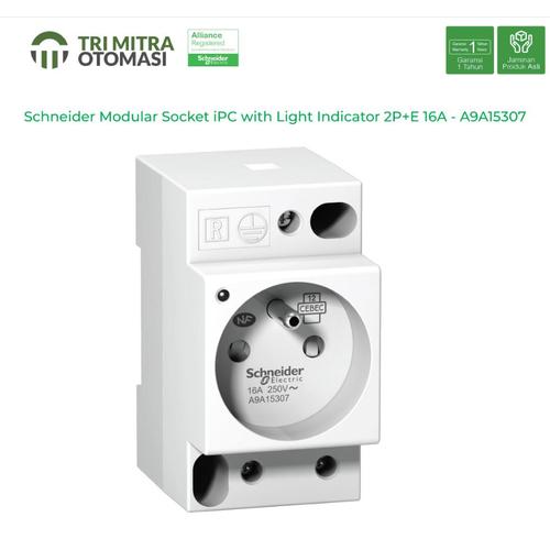 Promo Schneider Modular Socket iPC with Light Indicator 2P+E 16A ...