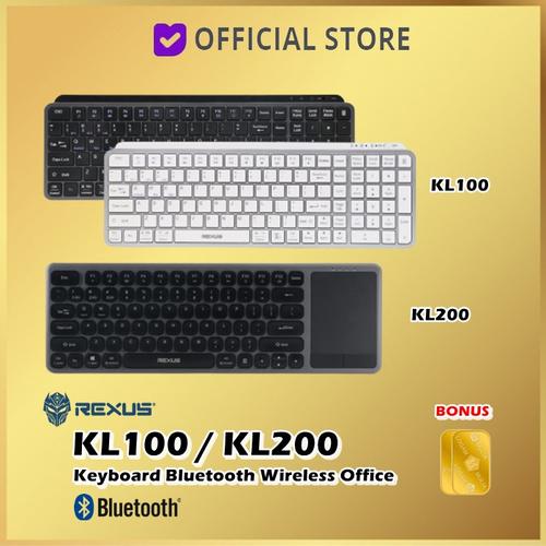 Jual Rexus KL100 / KL200 Keyboard Office Wireless Bluetooth Dual Mode ...