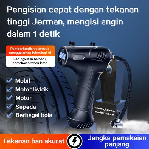 Promo Pompa Ban Mobil Truk Motor Elektrik Cek Tekanan Angin Digital ...
