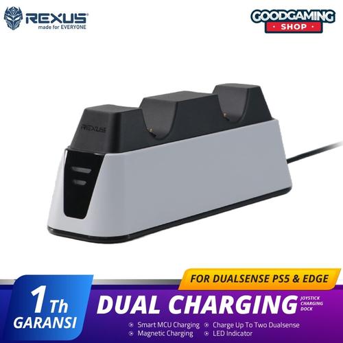 Promo Rexus Dual Charging Dock Charger Joystick Gamepad DualSense PS5 ...