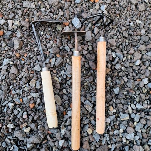 Promo Paket cangkul rumput 3pcs serbaguna - cangkul tanah gagang kayu ...