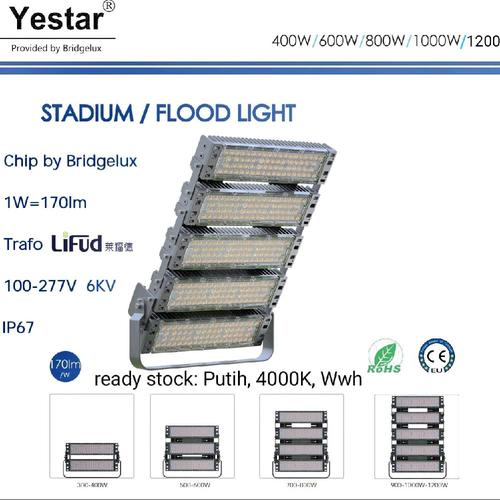 Jual Lampu Stadium Led Floodlight 200W 400W 600W 800W 1000W Trafo Lifud ...