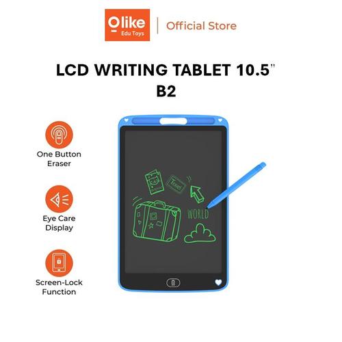 Jual OLIKE LCD DRAWING BOARD PAD WRITING TABLET 10.5 INCH B2 Blue ...
