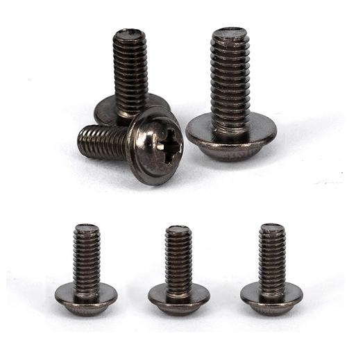 Jual 5/50pc Black Stainless Steel Cross Recessed Phillips Pan Truss ...