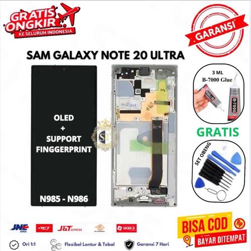 Jual Lcd touchscreen Sam Note 20 ultra Fullset Original Free lem obeng ...