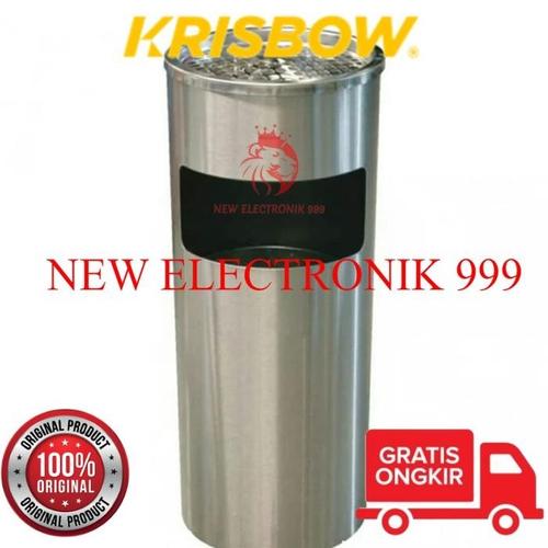 Jual KRISBOW DUST BIN ROUND ASHTRAY STAINLESS STEEL KW1800458 - Jakarta ...