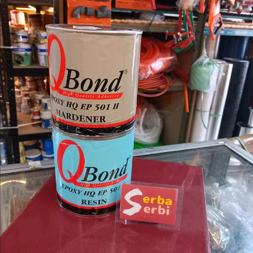Jual {700+700GR (BESAR) RESIN HARDENER QBOND}Lem epoxy hq ep 501 - Kota ...