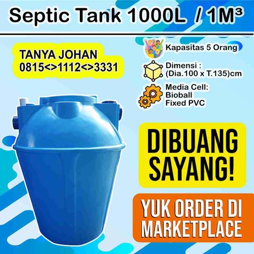 Jual Septic Tank Biotech 1000 Liter / 1M3 - Biofil 1000 L Vertikal ...