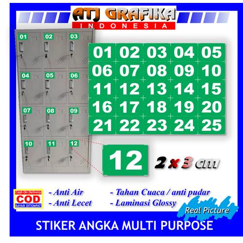 Jual Stiker nomor angka multi fungsi custom ukuran dan urutan sticker ...