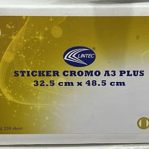 Jual Kertas Stiker Cromo A3 Plus GLOSSY 32.5cm x 48.5cm 1 pak isi 50 ...