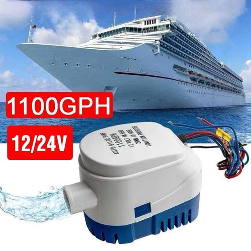 Jual Pompa Bilge Otomatis 12v 24v 1100gph Pompa Sedot Kencang Kuras Air ...