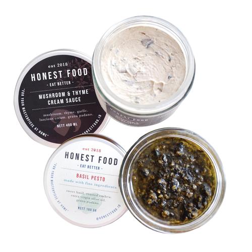 Promo Combo 6: MUSHROOM CREAM SAUCE & BASIL PESTO (Saus Pasta ...